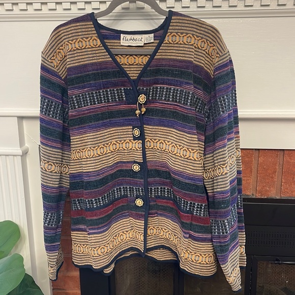 Flashback | Jackets & Coats | Flashback Brand Aztec Print Jacket Womens ...